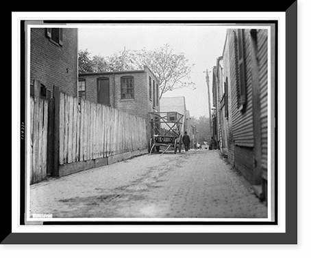 Historic Framed Print, Washington slums.Harris & Ewing., 17-7/8" x 21-7 ...