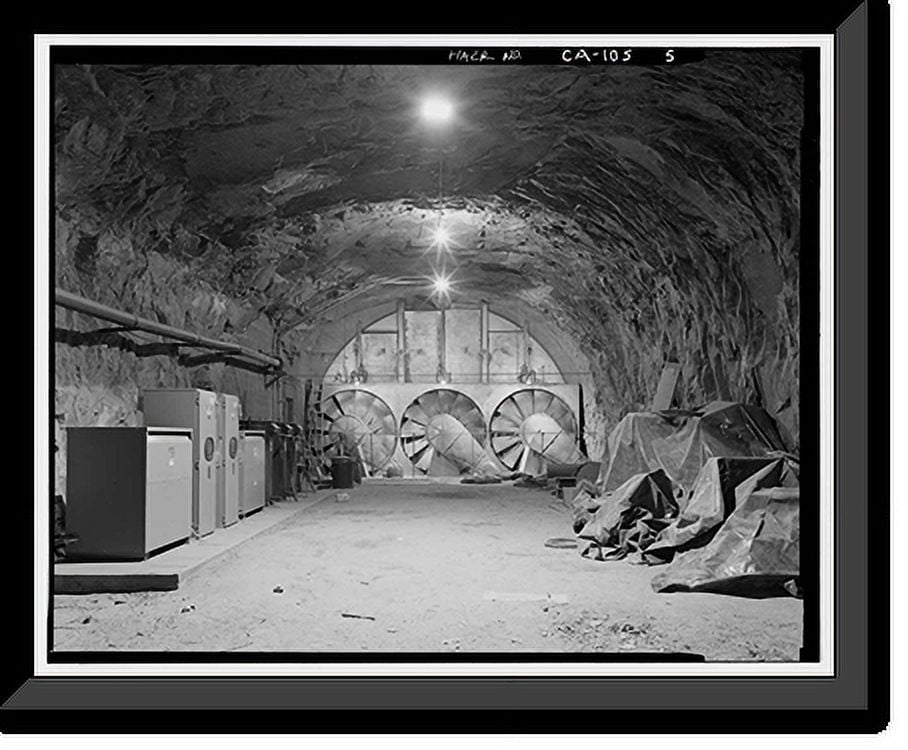 Historic Framed Print, Wawona Tunnel, Wawona Road through Turtleback ...