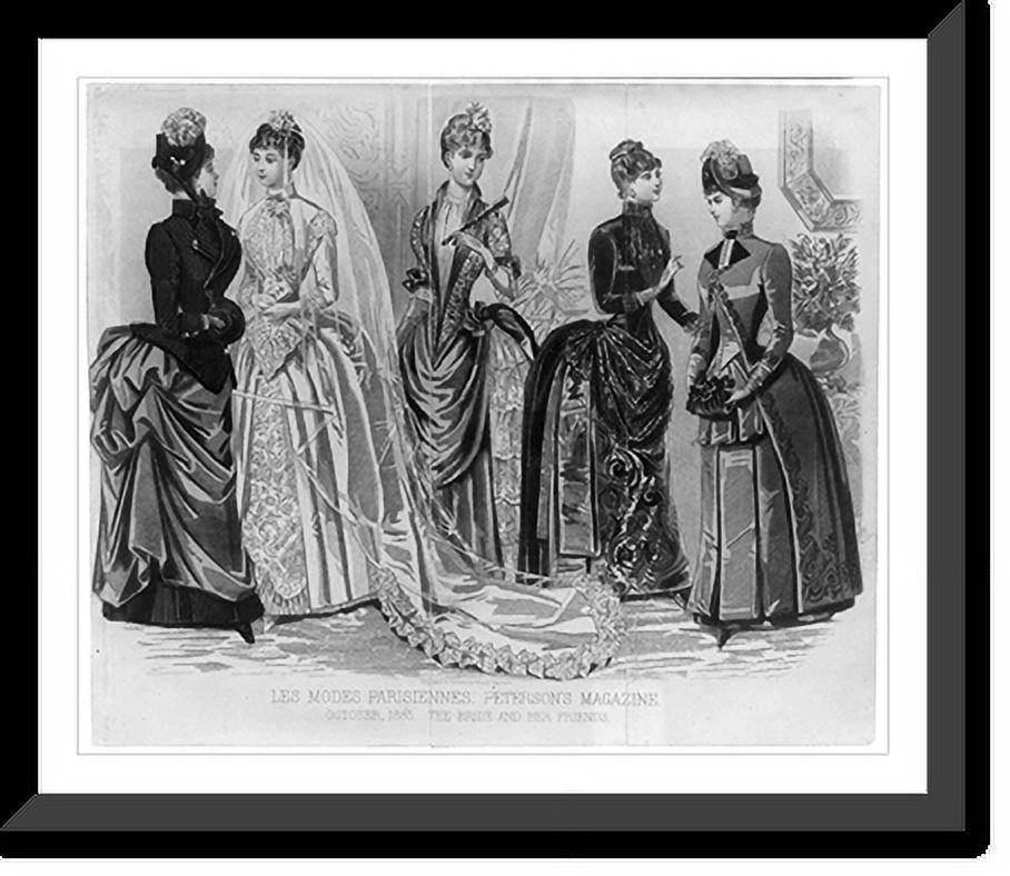 Historic Framed Print, [Wedding dresses]: Les modes Parisiennes ...