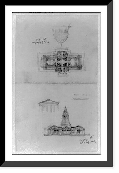 Historic Framed Print, [West Virginia Capitol Complex (Charleston, W ...