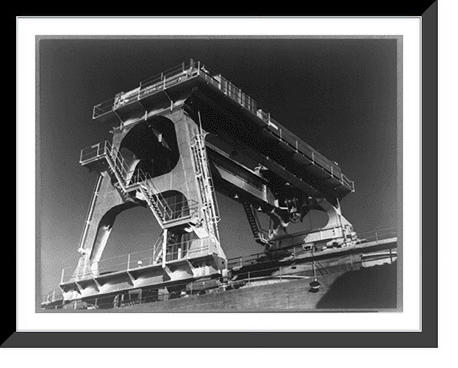 Historic Framed Print, Wheeler Dam, Ala. 1935-40(?). The traveling gantry crane, capable of ...