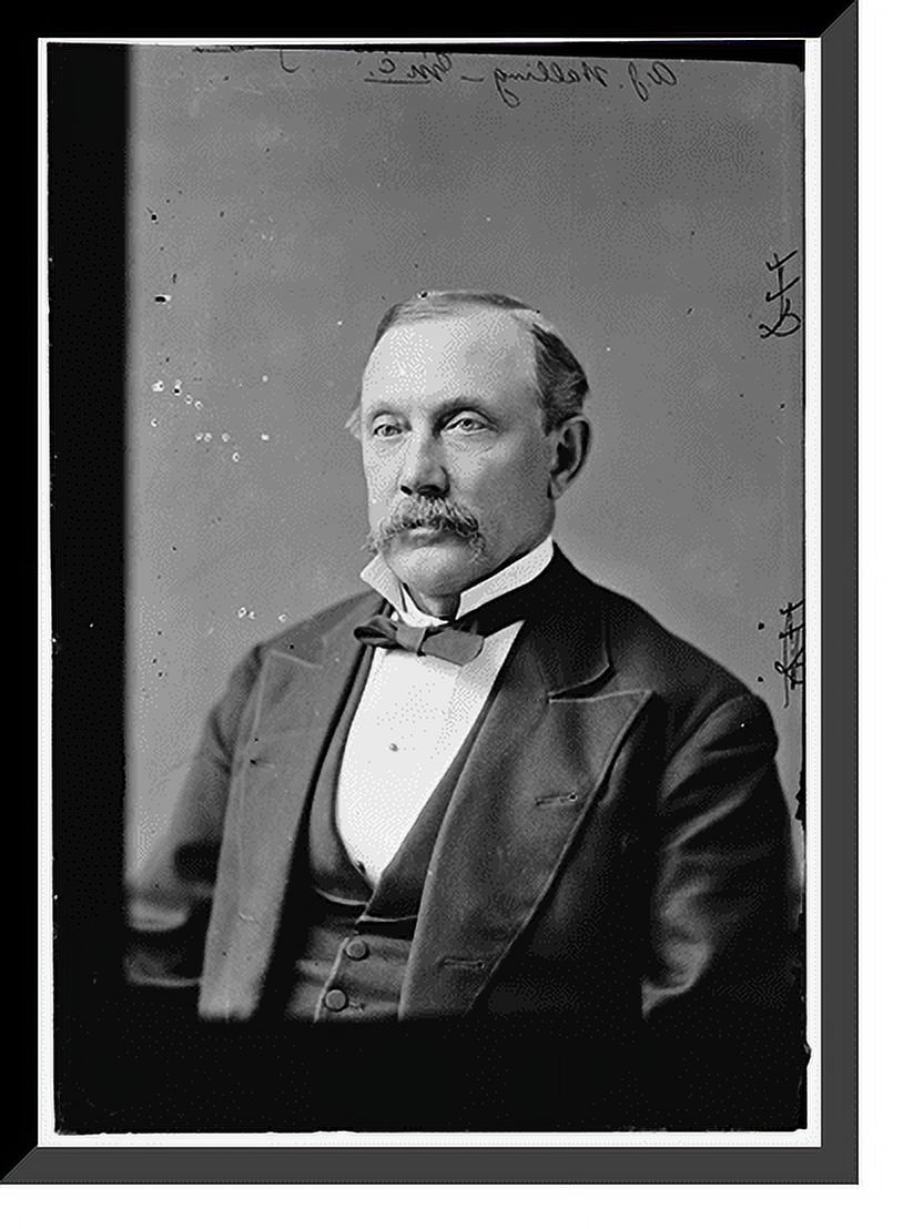 Historic Framed Print, White House interior Old Green Room (1st interior photo?) Presidents ...