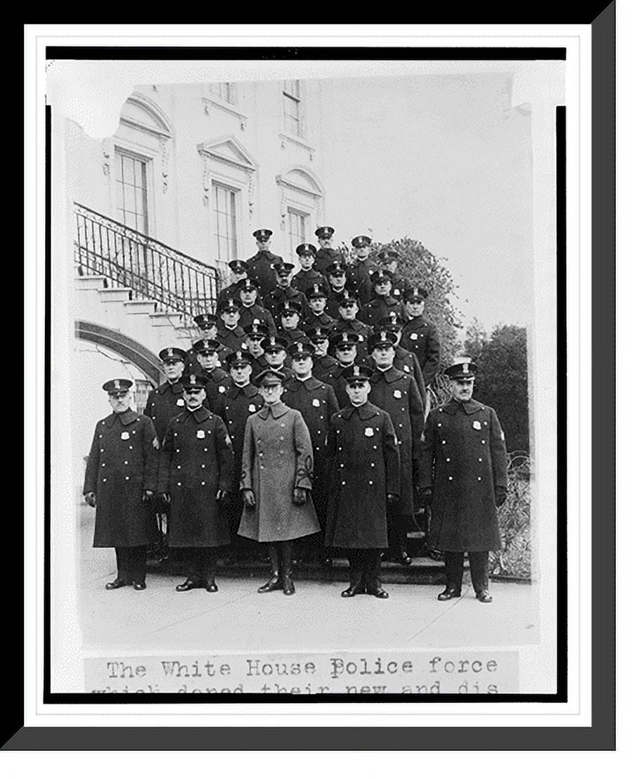 Historic Framed Print, The White House police force which doned [sic ...