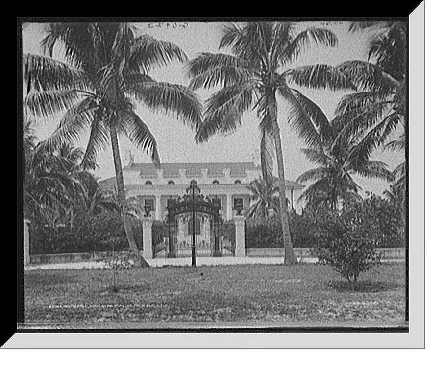 Historic Framed Print, Whitehall, home of Mr. Flagler, Palm Beach, Fla ...