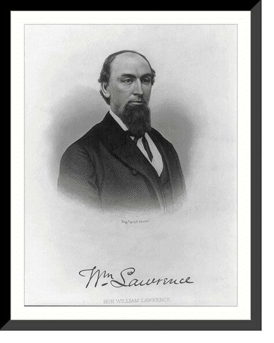 Historic Framed Print, [William Beach Lawrence, 1800-1881, bust ...