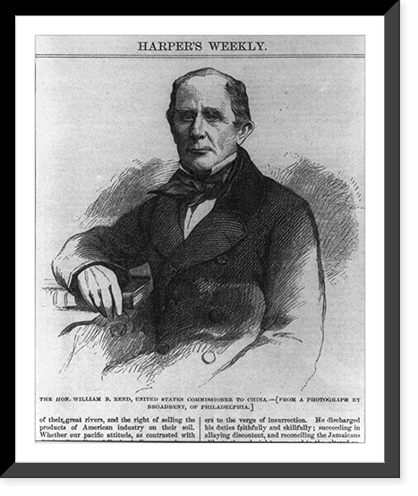 Historic Framed Print, William Bradford Reed, 1806-1876, 17-7/8" x 21-7 ...