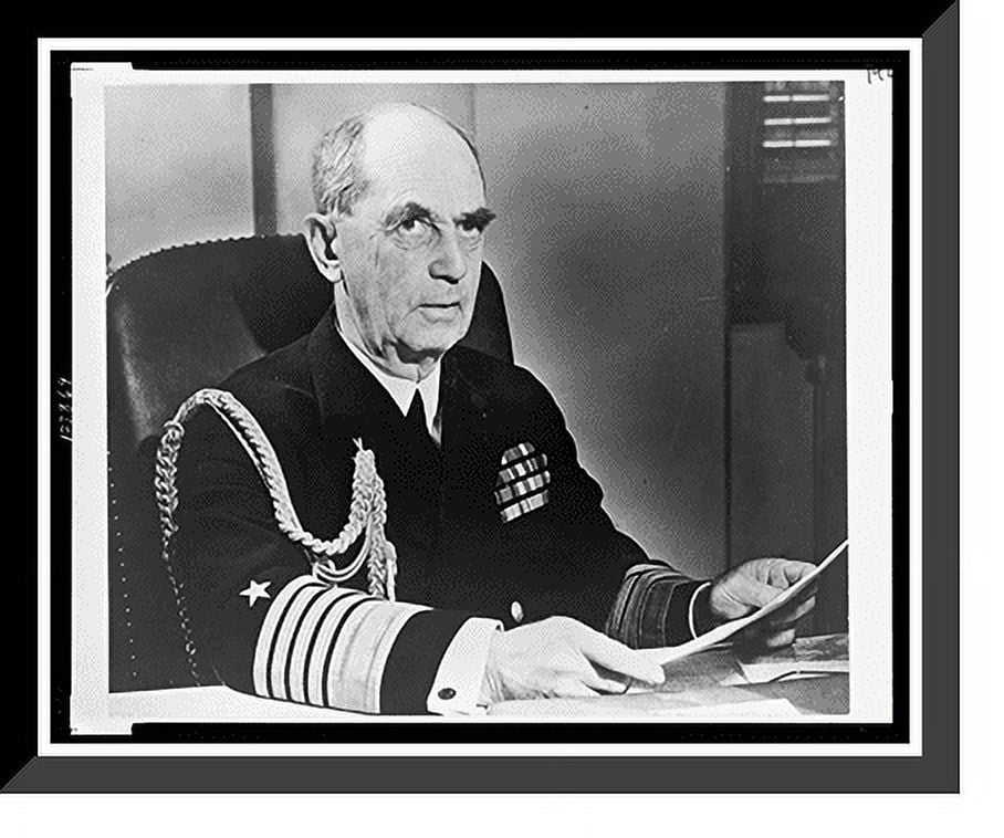 Historic Framed Print, [William David Leahy, half-length portrait ...