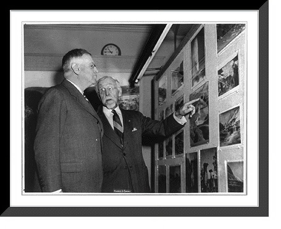 Historic Framed Print, William H. Jackson and Secretary Harold Ickes ...