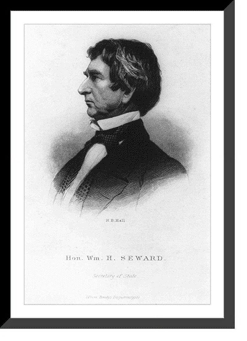 Historic Framed Print, [William Henry Seward, 1801-1872, head and ...