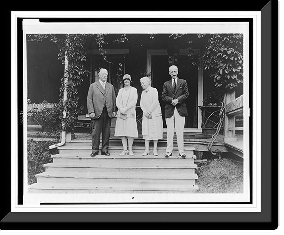 Historic Framed Print, [William Howard Taft standing on steps with his ...