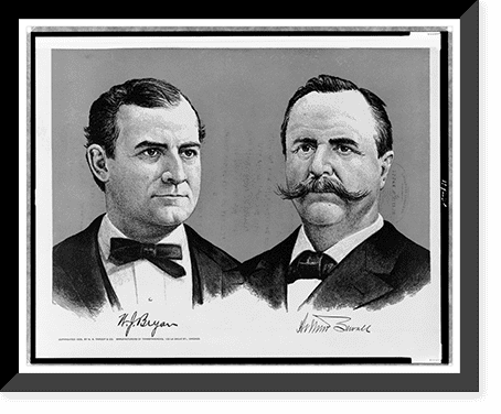 Historic Framed Print, [William J. Bryan and Arthur Sewall, head-and ...