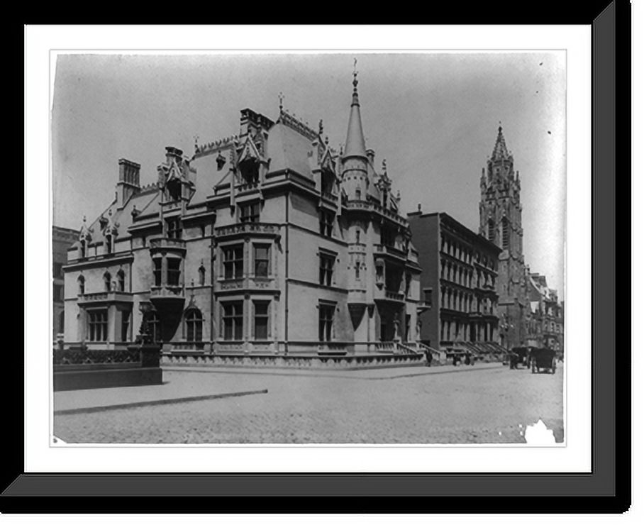 Historic Framed Print, William Kissam Vanderbilt residence, New York ...