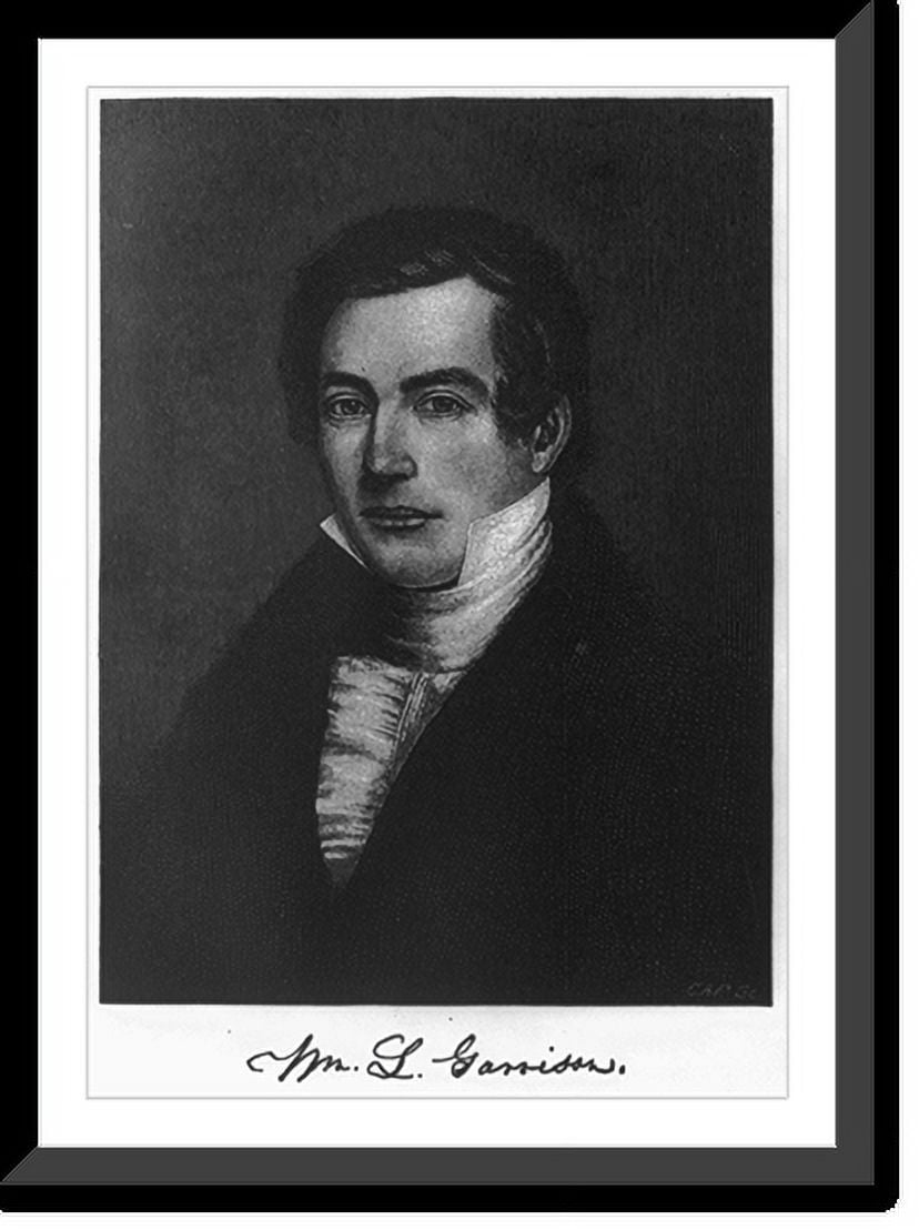 Historic Framed Print, [William Lloyd Garrison, 1805-1879, bust ...