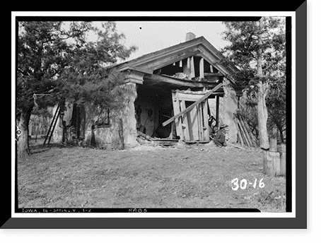 Historic Framed Print, William Maxson House, State Highway No. 1 ...