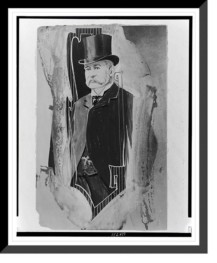 Historic Framed Print, [William S. Gilbert, half-length portrait ...