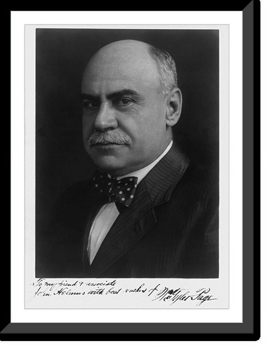 Historic Framed Print, [William Tyler Page, 1868-1942, bust portrait ...