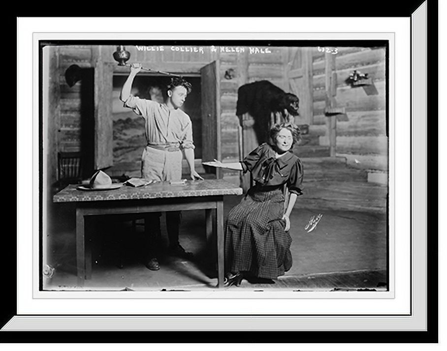 Historic Framed Print, Willie Collier and Helen Hale, Hall, N.Y..Hall ...
