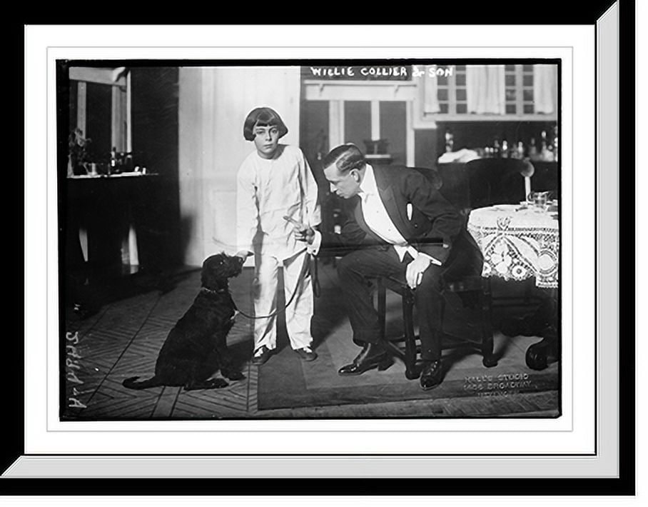 Historic Framed Print, Willie Collier and son, 17-7/8" x 21-7/8 ...