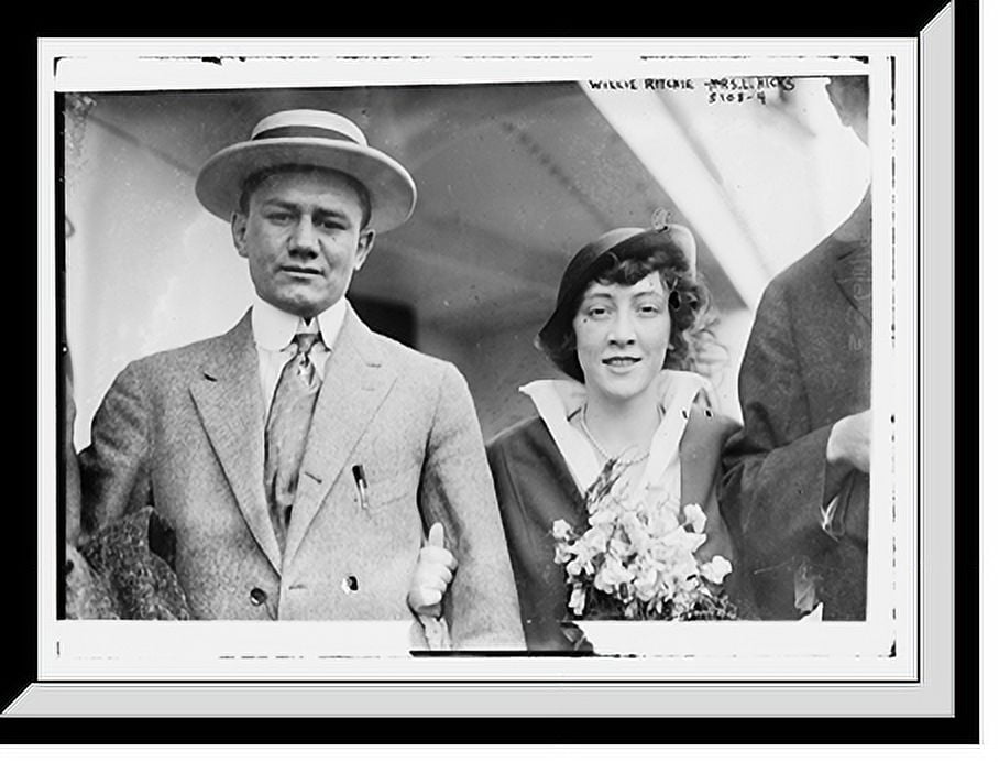 Historic Framed Print, Willie Ritchie . Mrs. SL Hicks, 17-7/8" x 21-7/8 ...