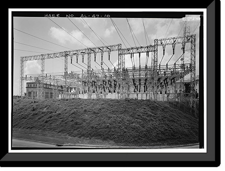 Historic Framed Print, Wilson Dam & Hydroelectric Plant, Spanning ...