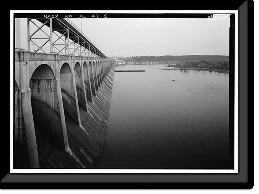 Historic Framed Print, Wilson Dam & Hydroelectric Plant, Spanning ...