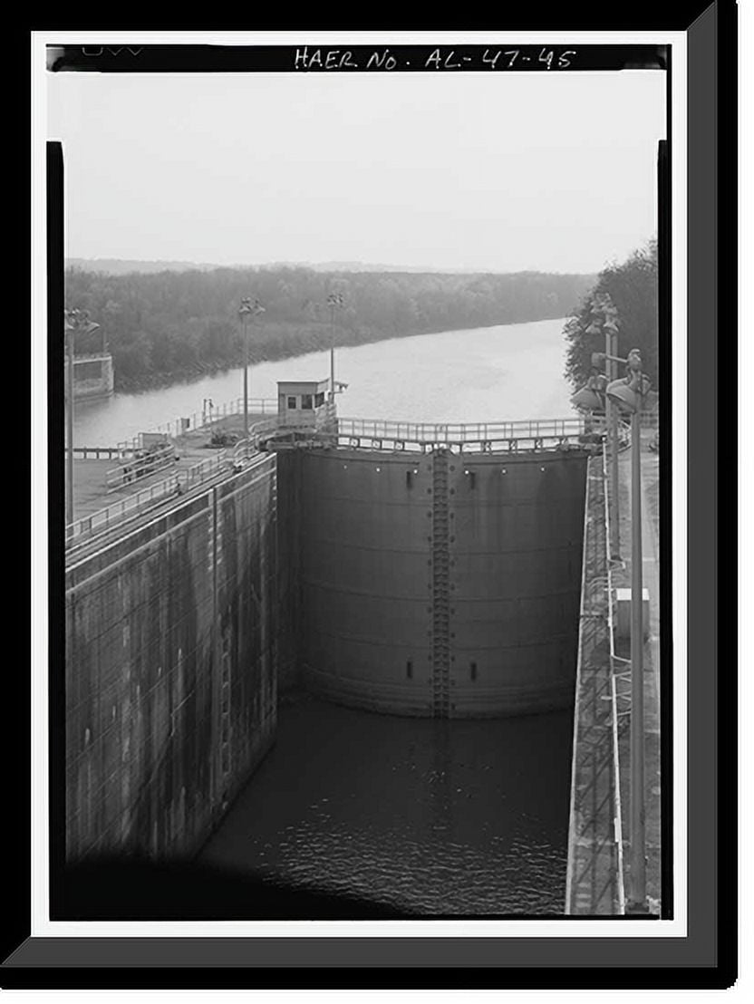 Historic Framed Print, Wilson Dam & Hydroelectric Plant, Spanning ...