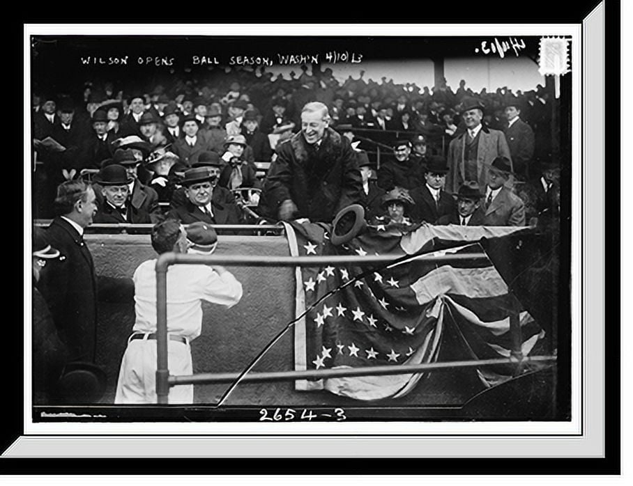 Historic Framed Print, Wilson opens Ball Season, Wash., 17-7/8" x 21-7/ ...