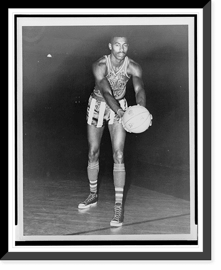 Historic Framed Print, [Wilt Chamberlain, full-length portrait, wearing ...