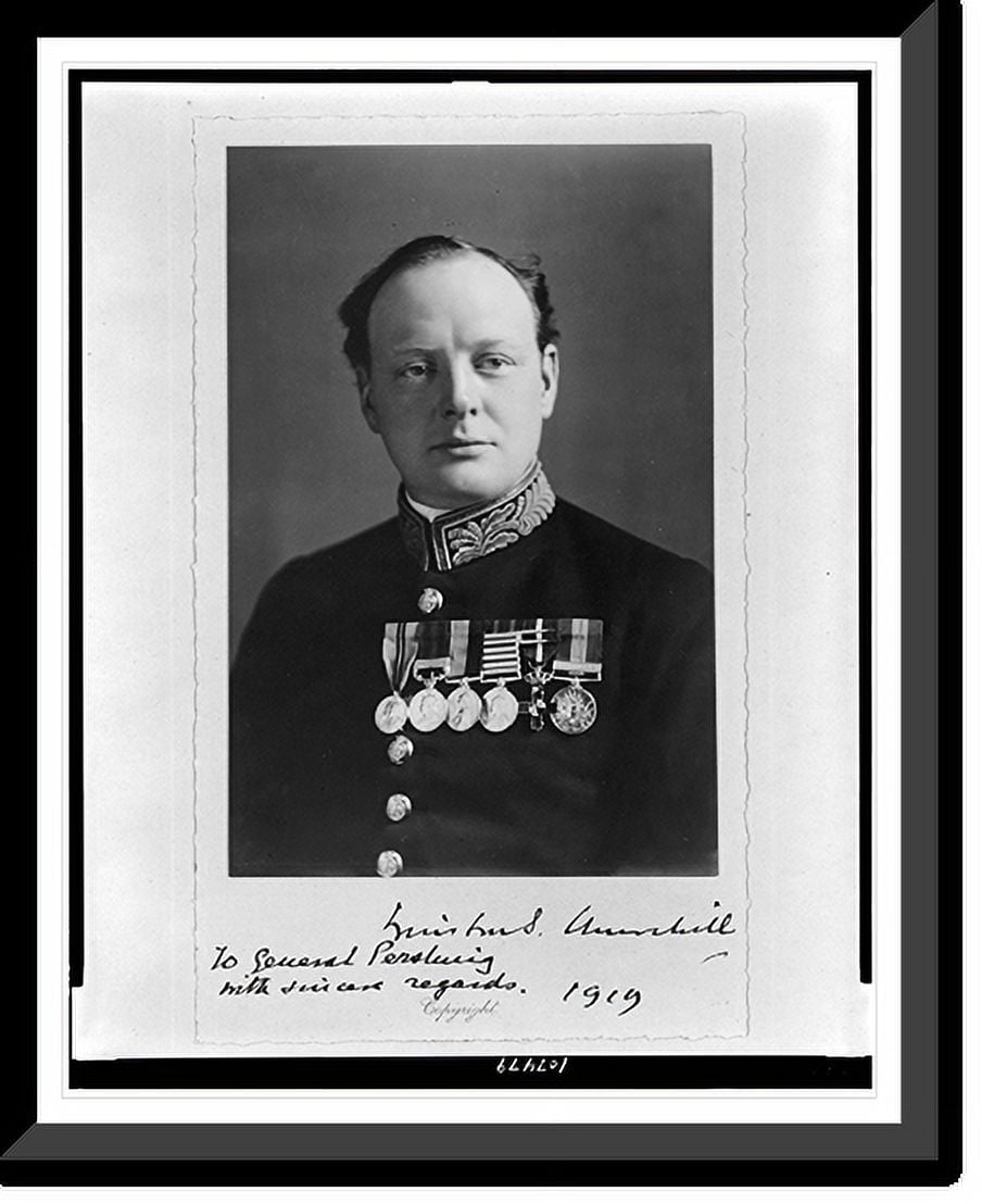 Historic Framed Print, [Winston Churchill, head-and-shoulders portrait ...