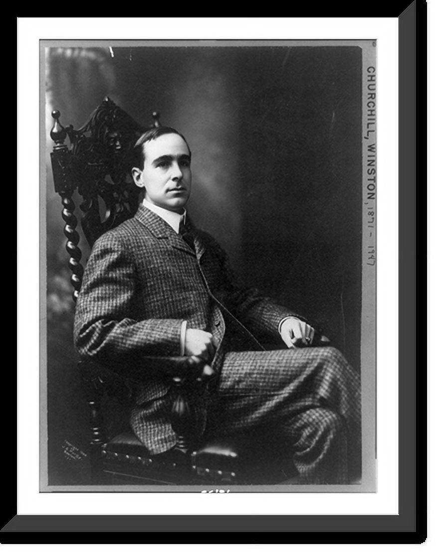 Historic Framed Print, [Winston Churchill, three-quarter length ...