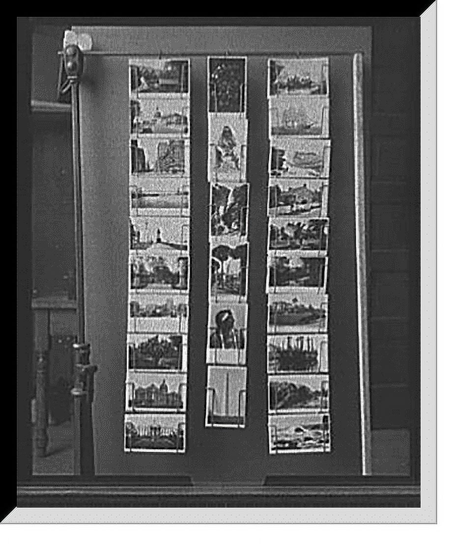 Historic Framed Print, [Wire postcard display rack], 17-7/8" x 21-7/8 ...
