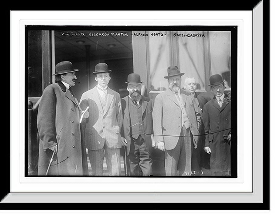 Historic Framed Print, Wm. Guard, Riccardo Martin, Alfred Hertz, Gatti ...