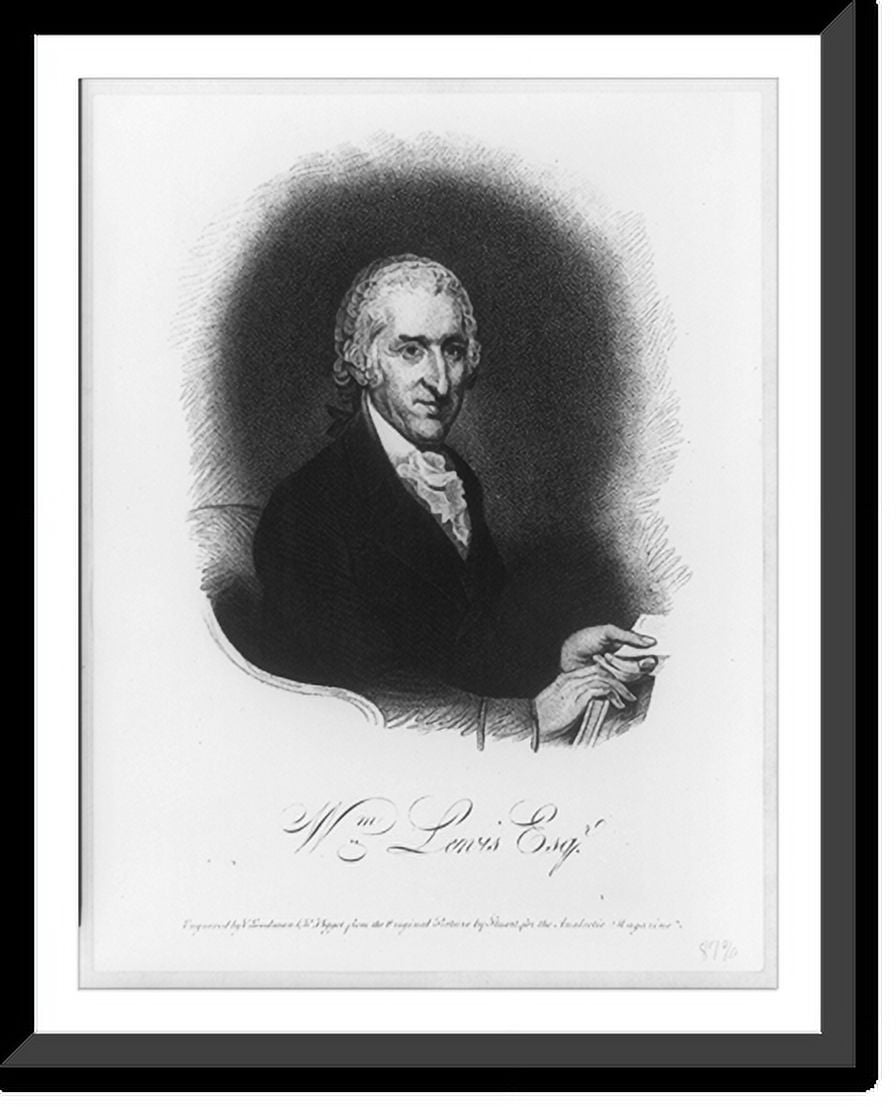 Historic Framed Print, Wm. Lewis Esqr..engraved by C. Goodman & R ...