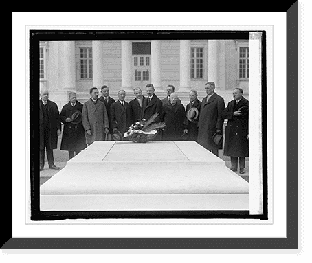 Historic Framed Print, Wm. M. Coffine and Sons of Veterans at Tomb of ...
