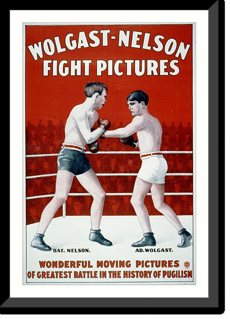 Historic Framed Print, Wolgast-Nelson Fight Pictures : Wonderful moving ...