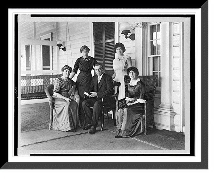 Historic Framed Print, [Woodrow Wilson, full-length portrait, seated on ...