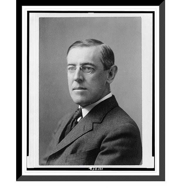 Historic Framed Print, [Woodrow Wilson, head-and-shoulders portrait ...
