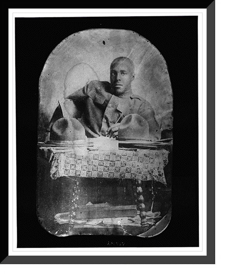 Historic Framed Print, [World War I soldier, half-length portrait ...
