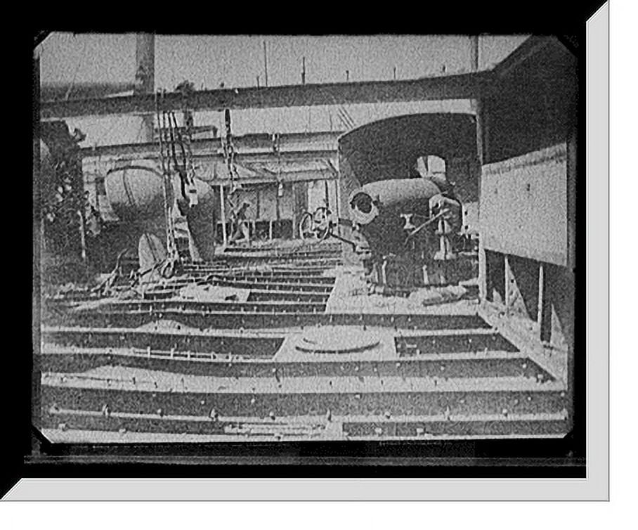 Historic Framed Print, Wreck of the Maria Teresa, Battle of Santiago ...