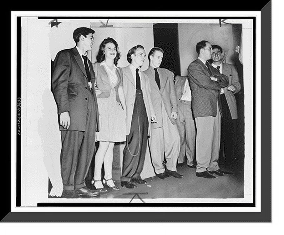 Historic Framed Print, [Young men wearing zoot suits at a dance at the ... Historic Framed Print, [Young men wearing zoot suits at a dance at the ...