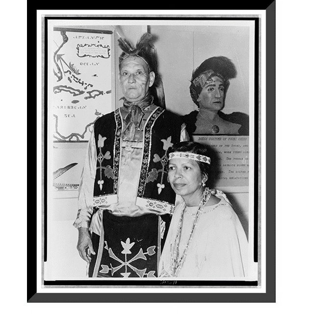 Historic Framed Print, [Yuchi Indians Rufus George, standing, facing ...
