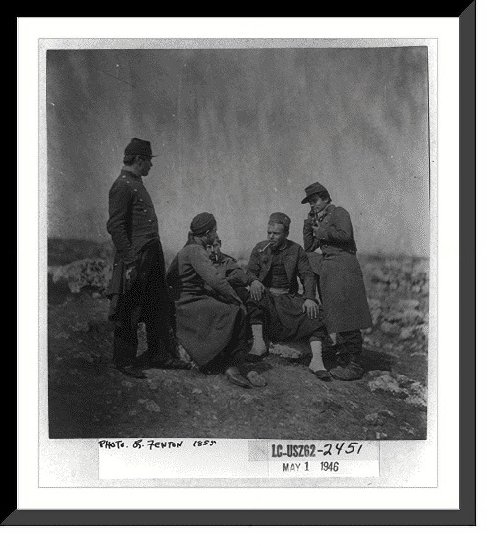 Historic Framed Print, Zouaves & soldiers of the line, 17-7/8" x 21-7/8 ...