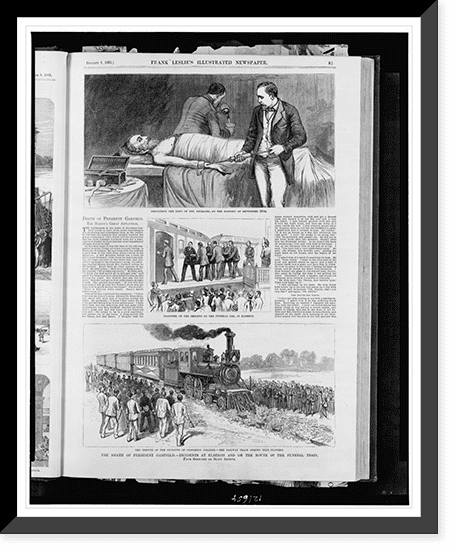 Historic Framed Print, The death of President Garfield - incidents at ...