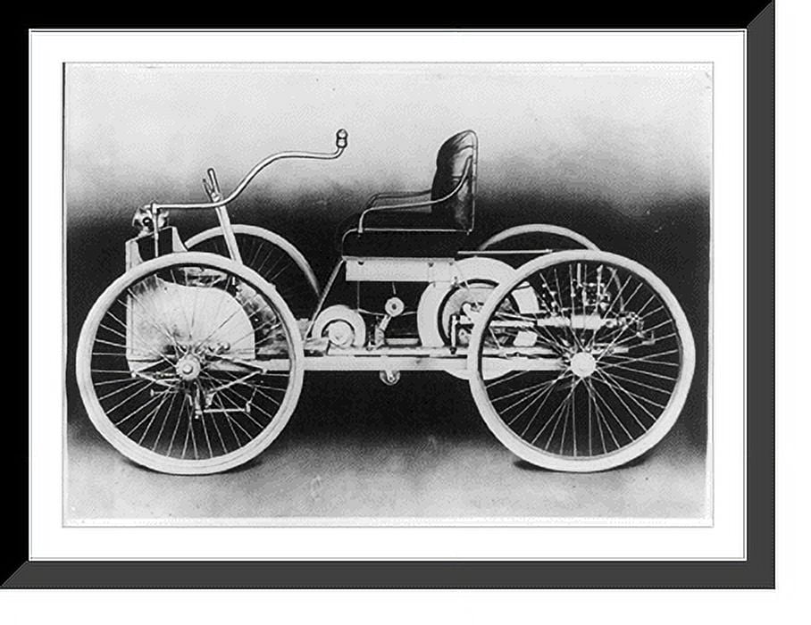 Historic Framed Print, The first automobile built by Henry Ford, 1893 ...