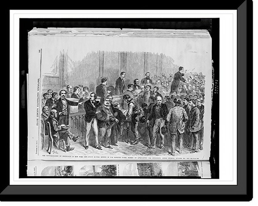 Historic Framed Print, The naturalization of foreigners in New York ...