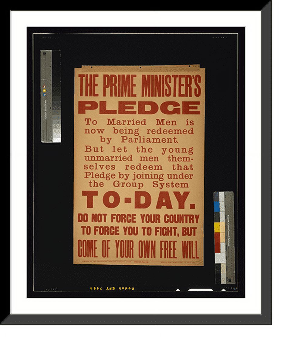 Historic Framed Print, The prime minister's pledge to married men is ...