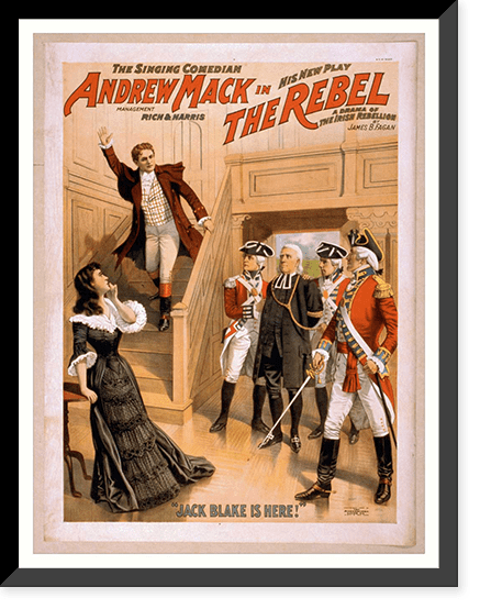 Historic Framed Print, The singing comedian Andrew Mack in his new play ...