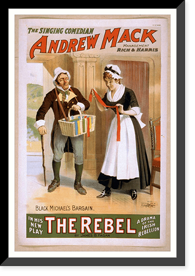 Historic Framed Print, The singing comedian Andrew Mack in his new play ...
