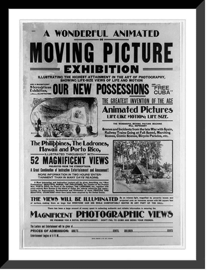 Historic Framed Print, A wonderful animated or moving picture ...