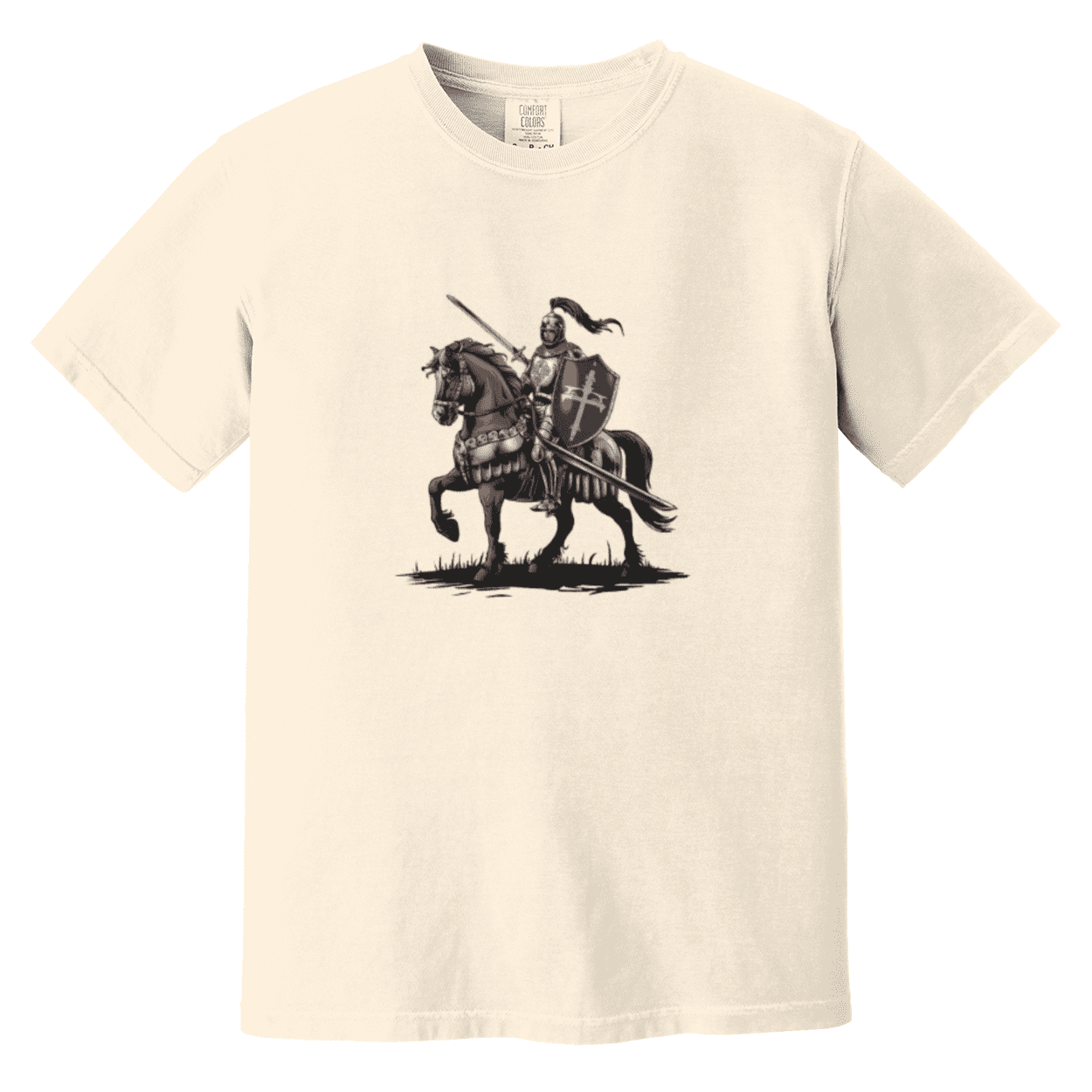 Historic Knight Armor Inspired Style Art Comfort Color T-Shirt, for men ...